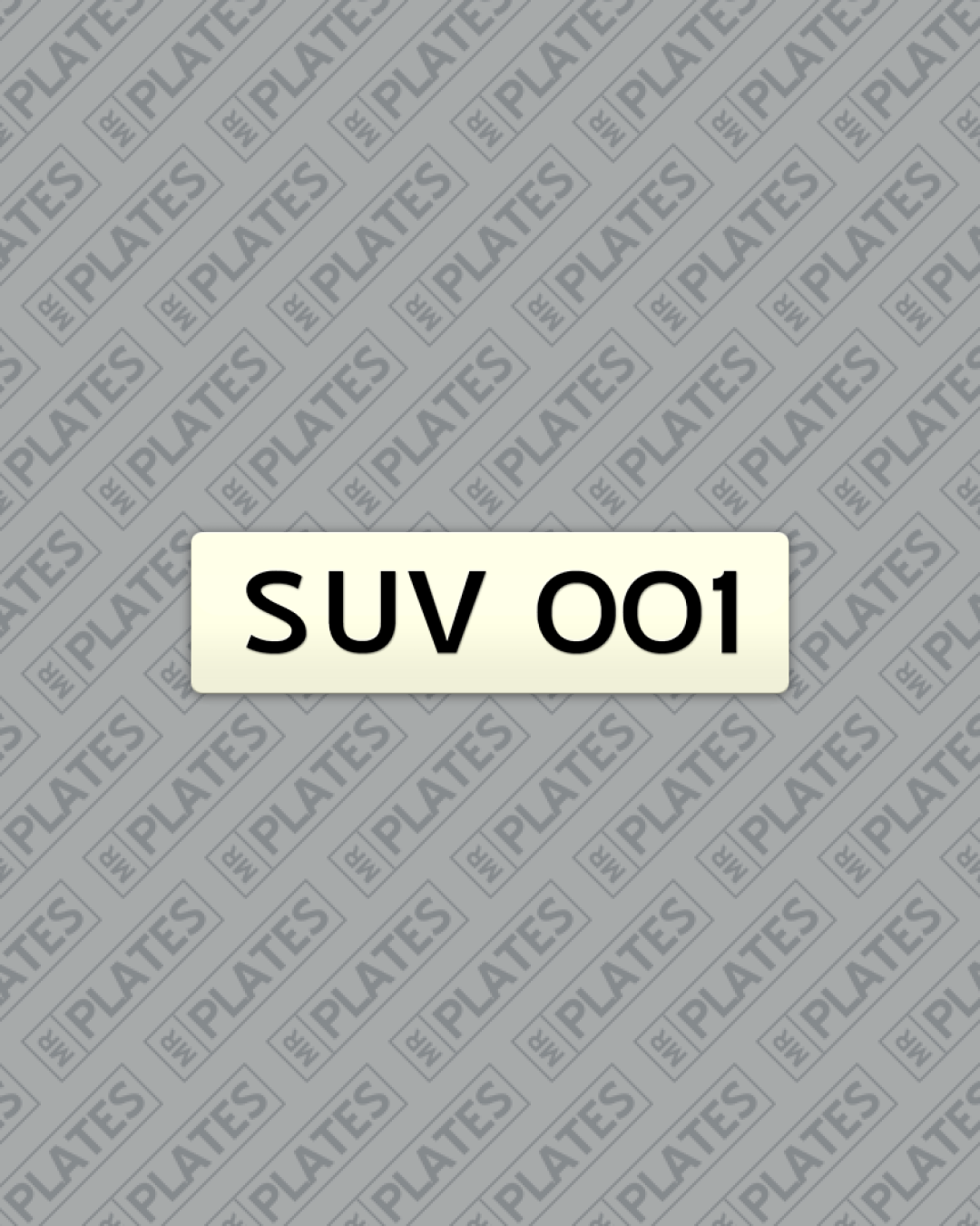 SUV OO1 (SUV #1 And Also #1 SUV *_*) Number Plates For Sale - MrPlates