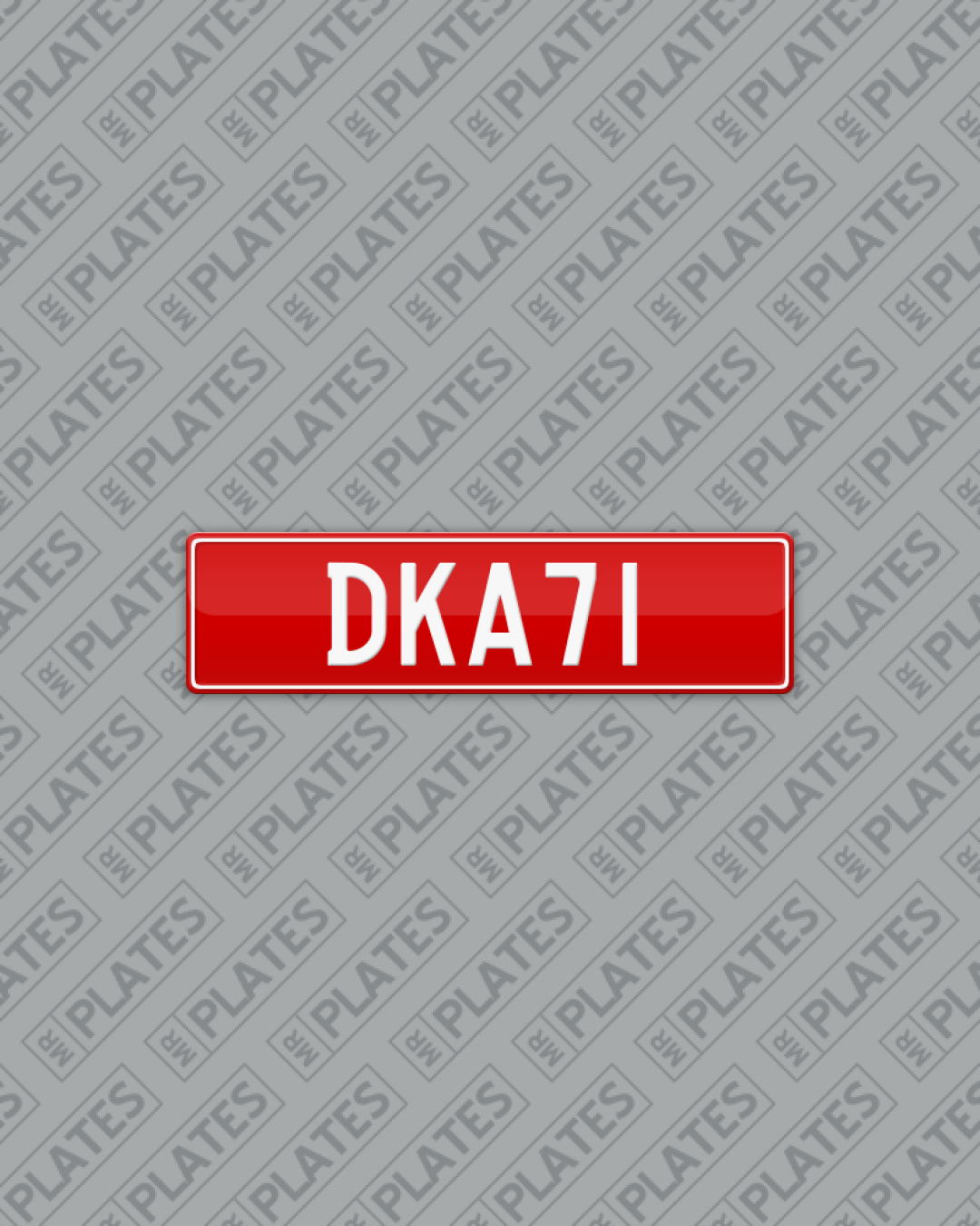 DKA71 (Ducati) Number Plates For Sale, QLD - MrPlates