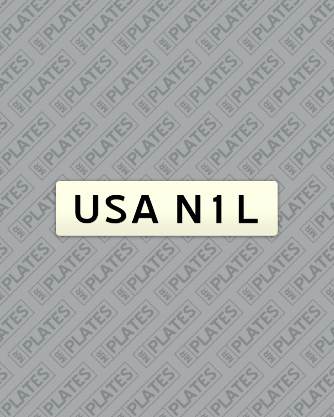 USA N1L Number Plates For Sale - MrPlates
