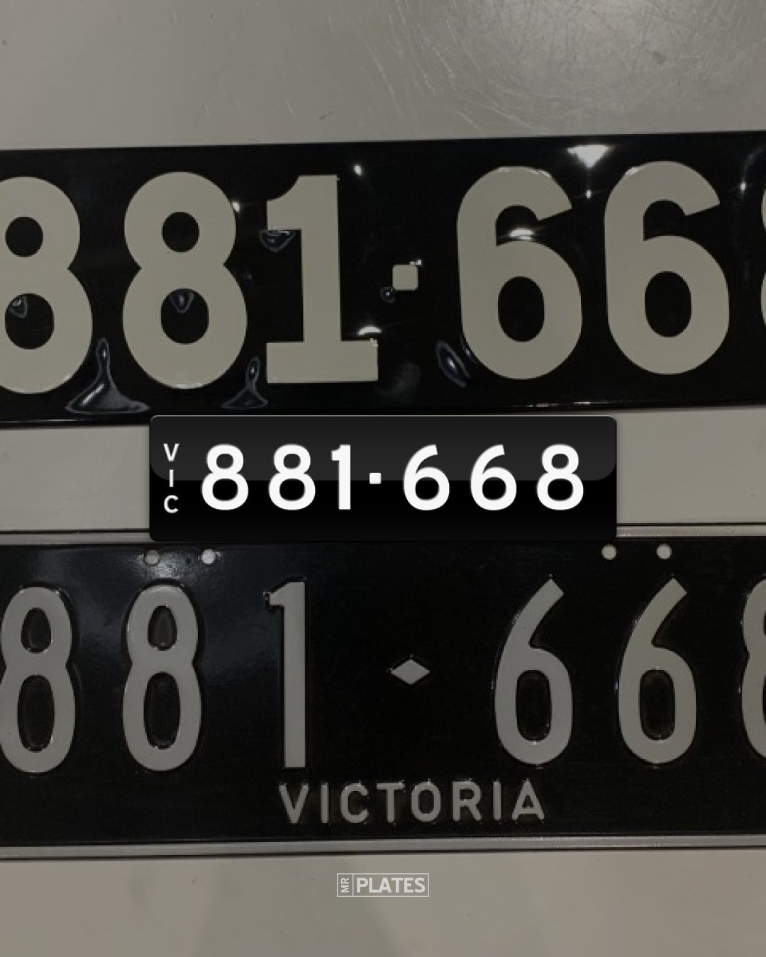 881·668 (Lucky П) Number Plates For Sale, VIC - MrPlates