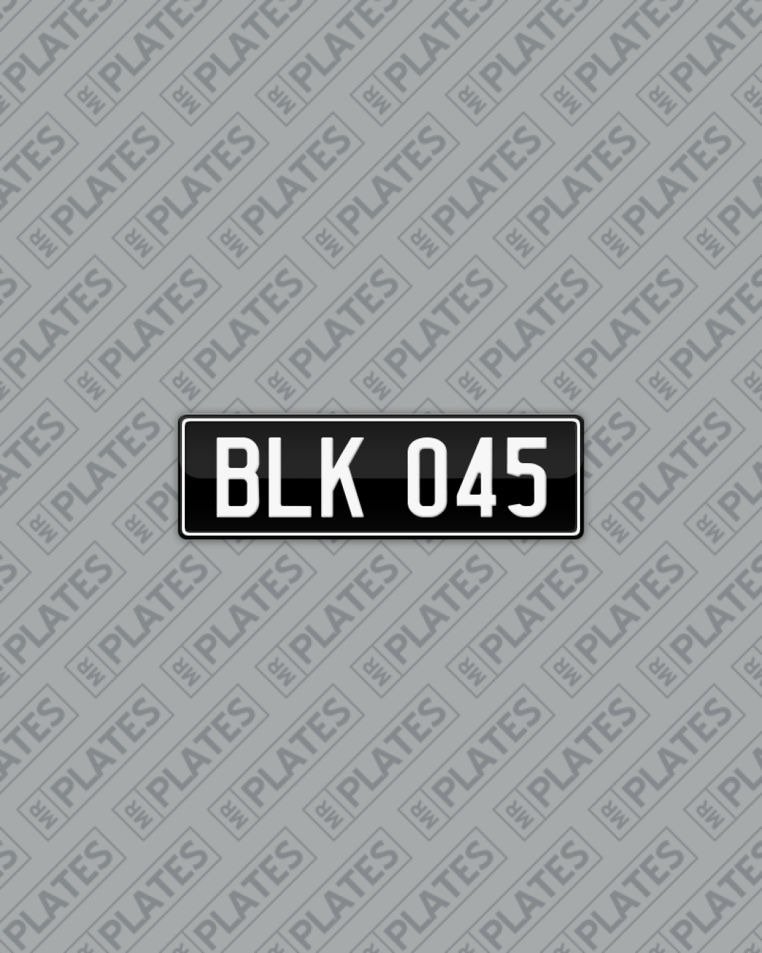 BLK 045 Number Plates For Sale, QLD - MrPlates