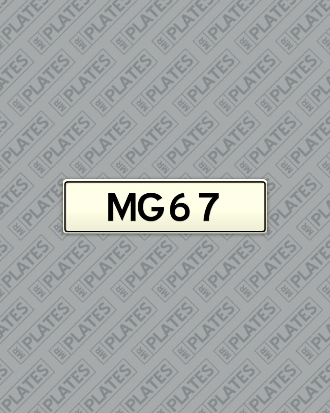 MG67 (Mg 67) Number Plates For Sale, VIC - MrPlates