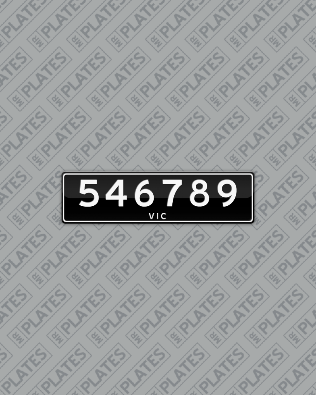 546789 Number Plates For Sale, VIC - MrPlates