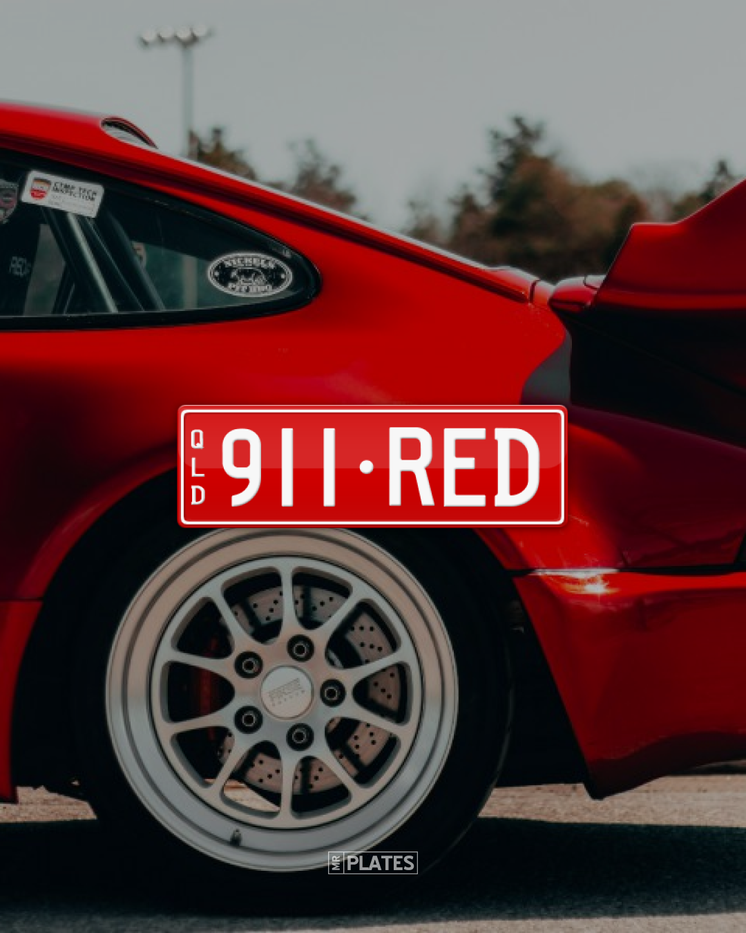 911·RED (911 Red) Number Plates For Sale, QLD - MrPlates