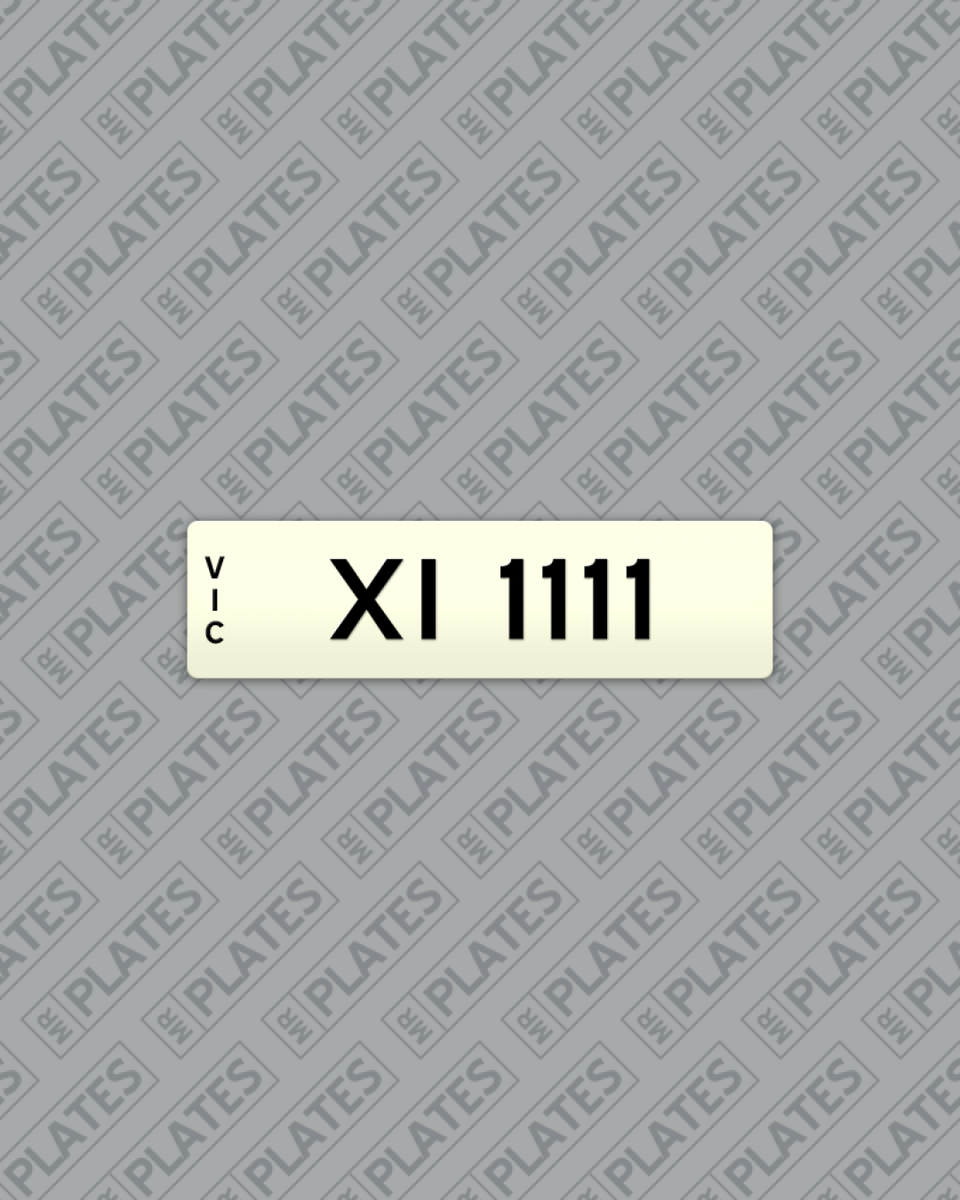XI 1111 (Eleven Eleven) Number Plates For Sale, VIC - MrPlates
