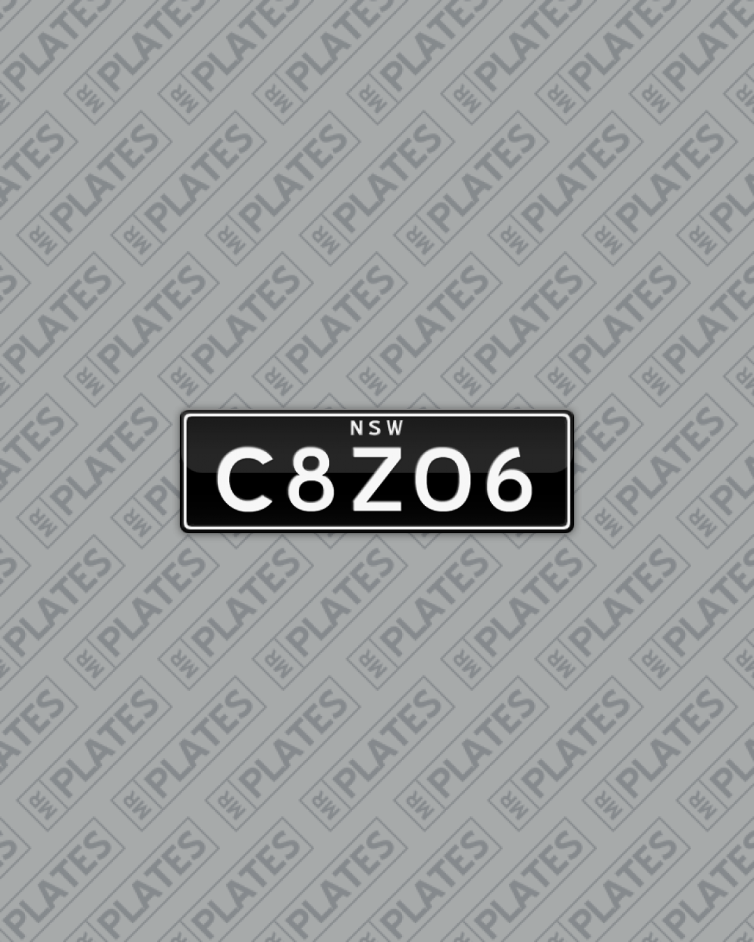 C8Z06 (Corvette C8 Z06) Number Plates For Sale, NSW - MrPlates