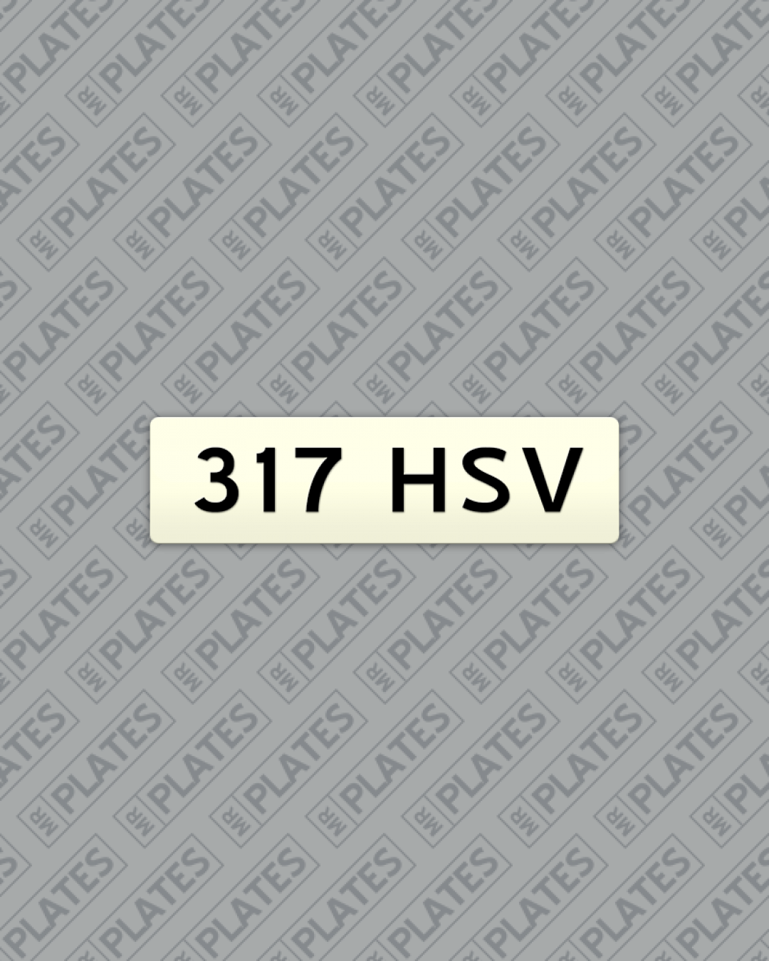 317 HSV Number Plates For Sale - MrPlates