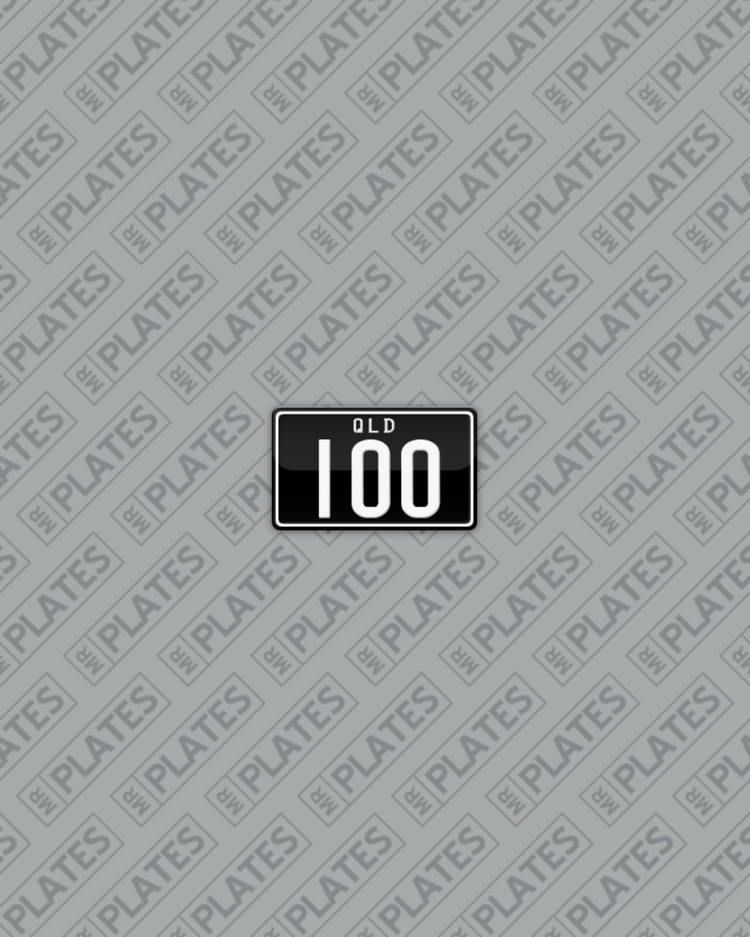 100 (Queensland Historic) Number Plates For Sale, QLD - MrPlates