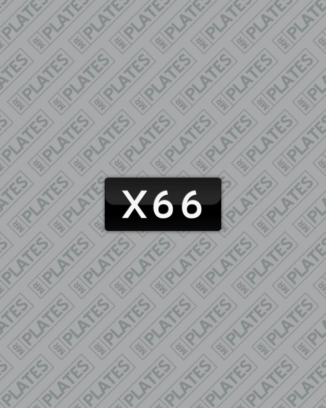X66 (BMW X6) Number Plates For Sale, VIC - MrPlates