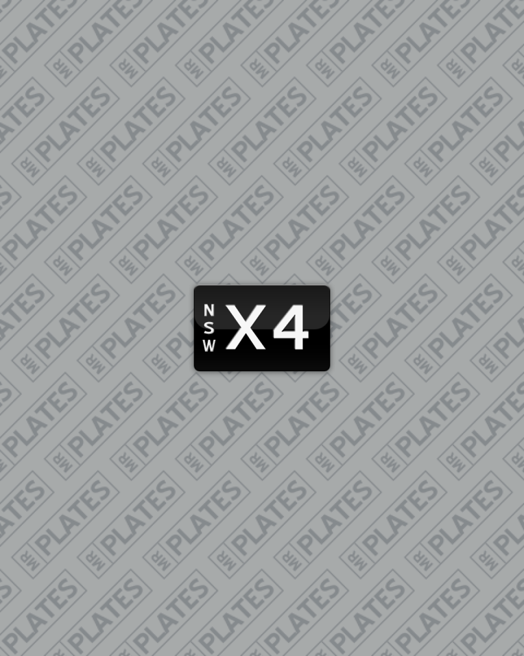 X4 Number Plates For Sale, NSW - MrPlates