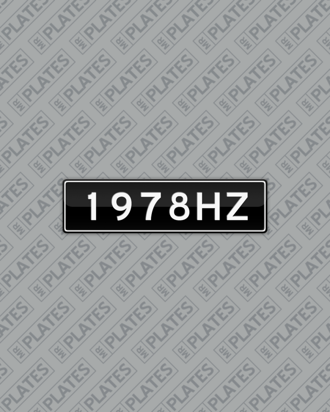 1978HZ (1978 HZ) Number Plates For Sale, WA - MrPlates