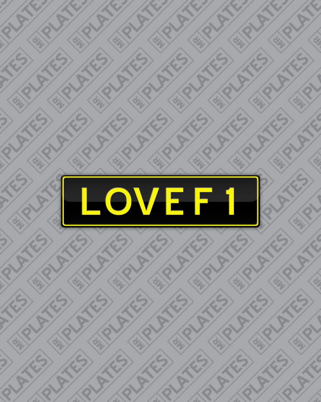 LOVEF1 (LOVE FORMULA 1) Number Plates For Sale, VIC - MrPlates