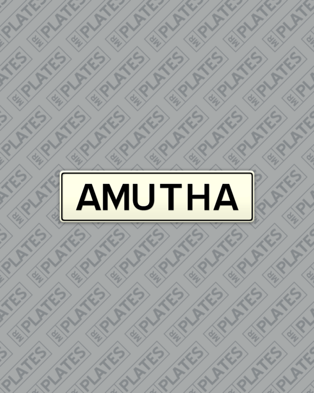 AMUTHA (A Mother Of All Cars) Number Plates For Sale, NSW - MrPlates