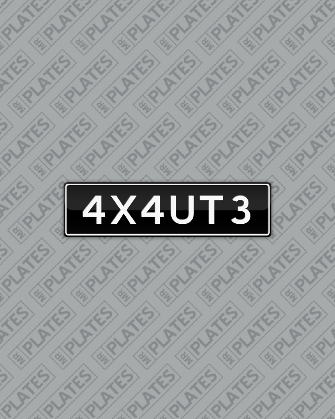 4X4UT3 (4WD UTE) Number Plates For Sale, QLD - MrPlates