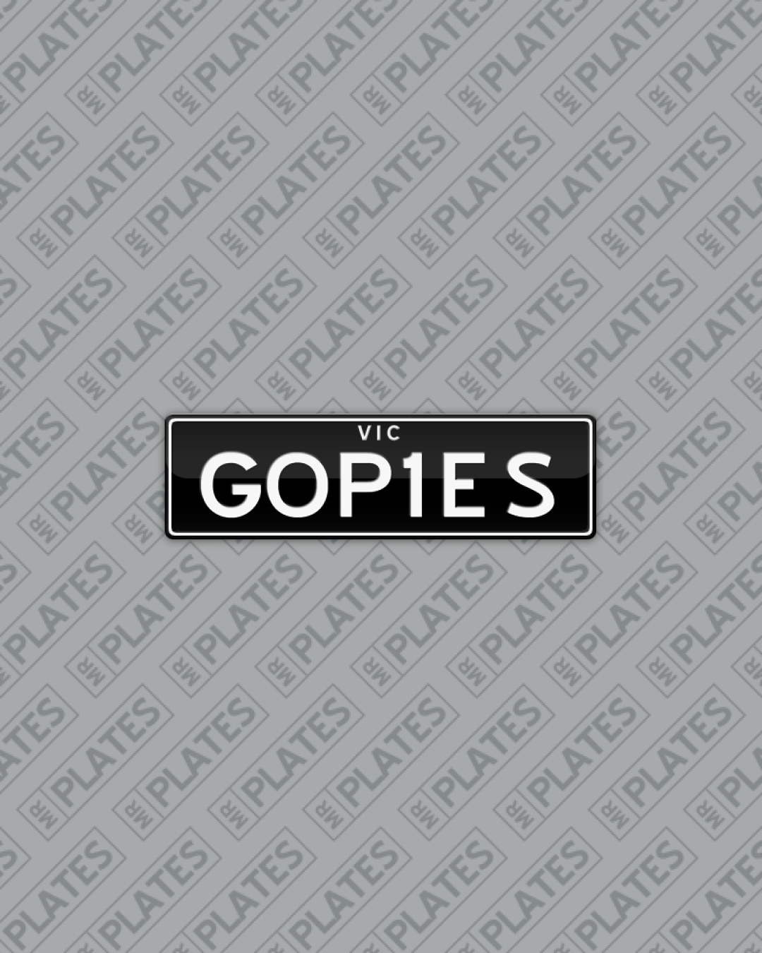GOP1ES (Go Pies) Number Plates For Sale, VIC - MrPlates