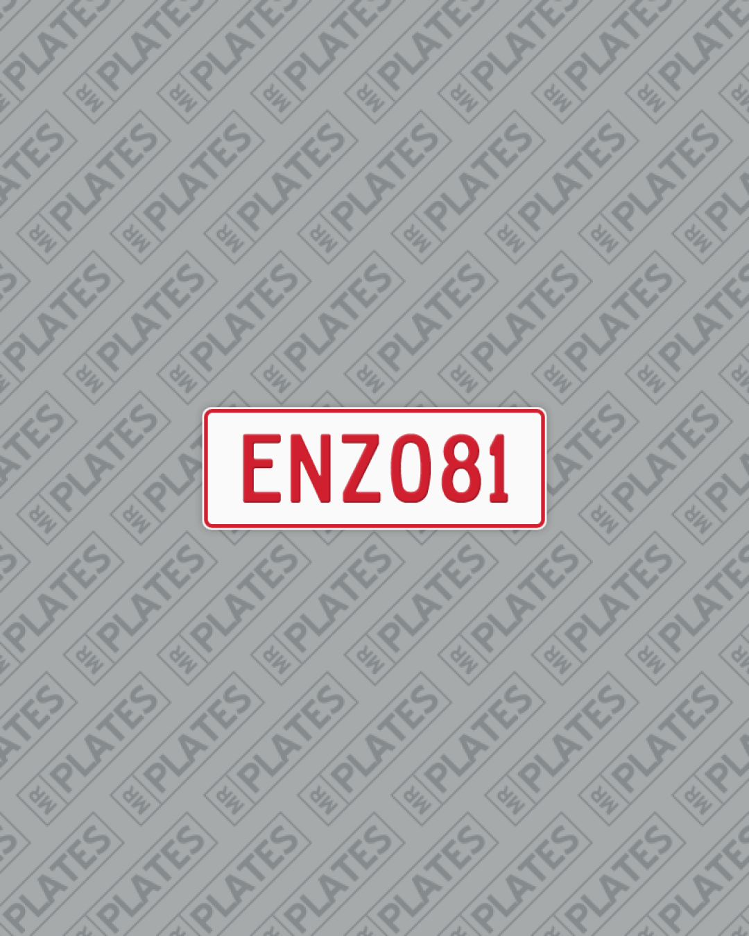 ENZO81 (REF TO ENZO FERRARI) Number Plates For Sale - MrPlates