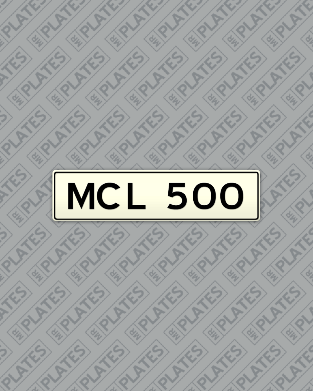 MCL 500 Number Plates For Sale, NSW - MrPlates