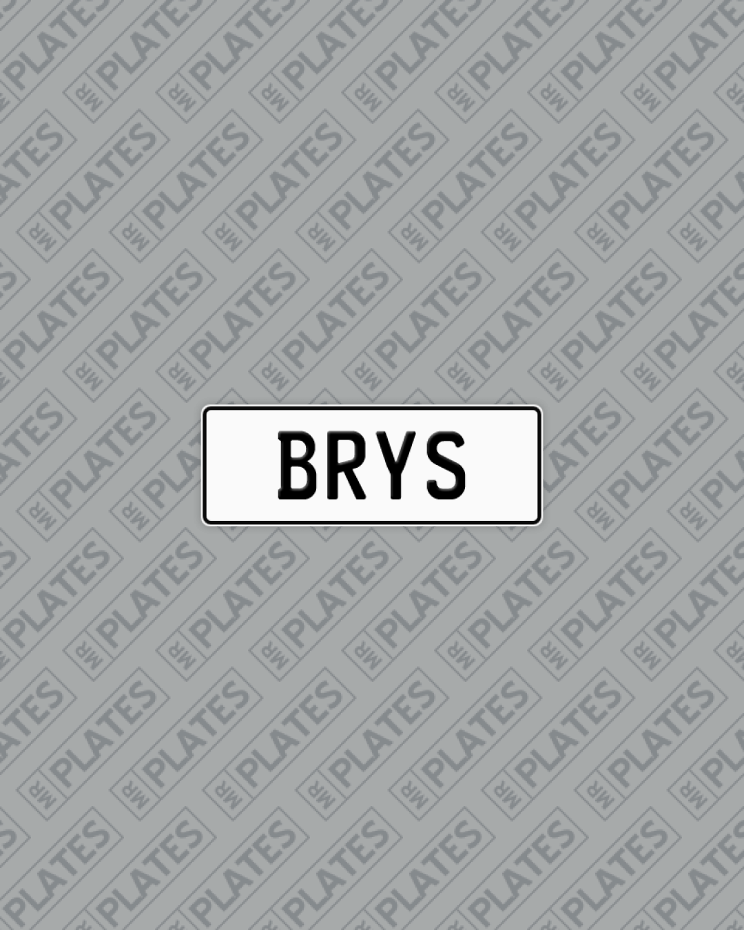 BRYS (Bryan, Brian, Brice) Number Plates For Sale - MrPlates