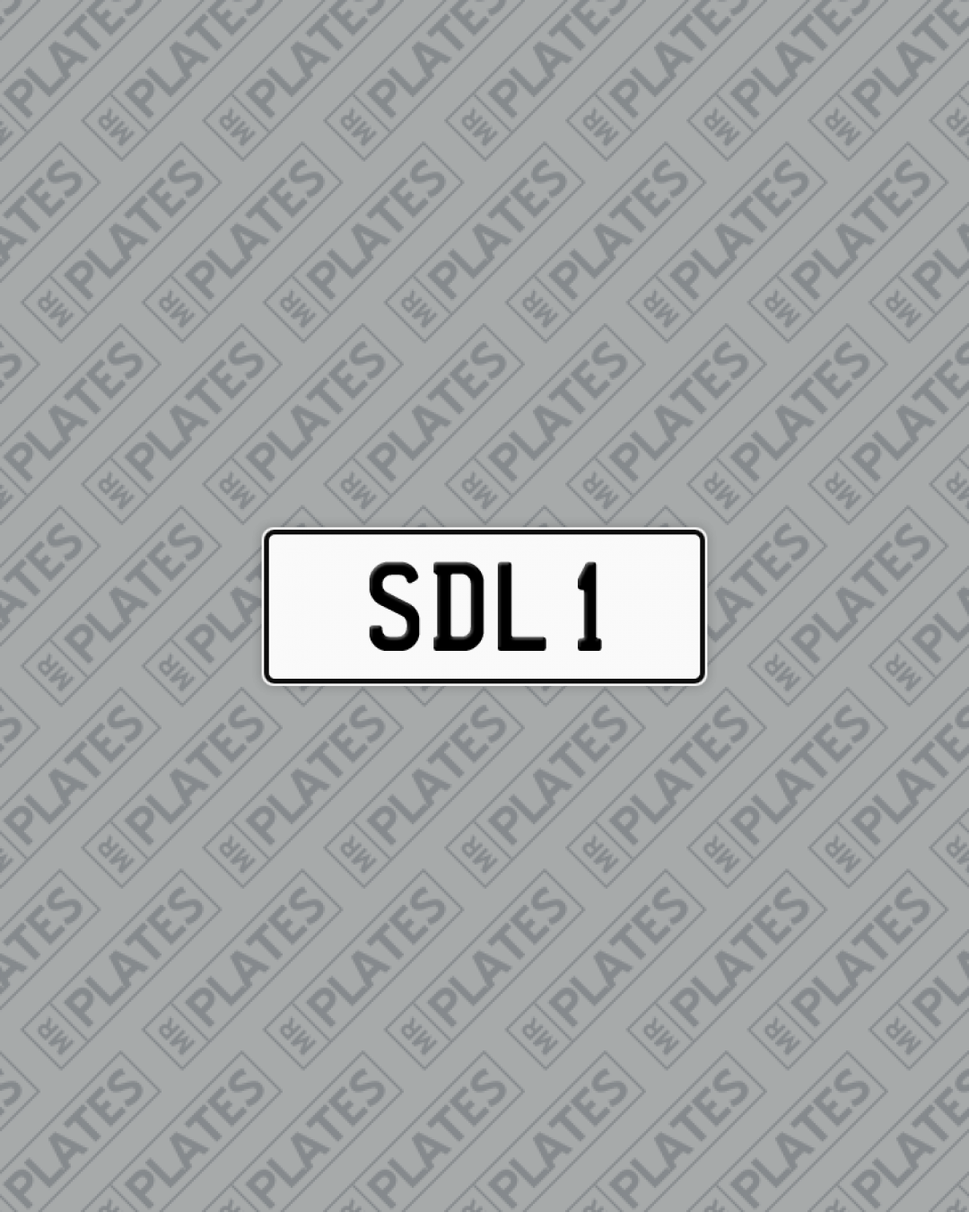 SDL 1 Number Plates For Sale - MrPlates