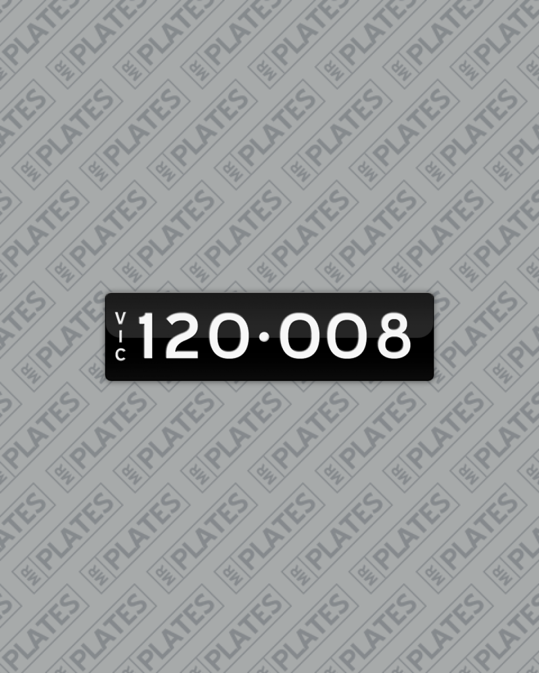 120·008 (120 008) Number Plates For Sale, VIC - MrPlates