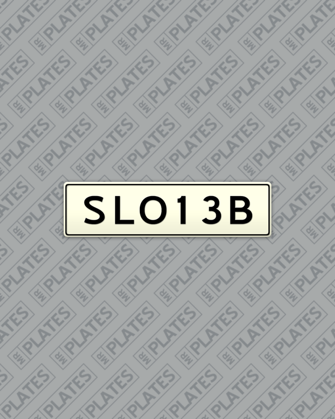 SLO13B (Slow 13B Rotory) Number Plates For Sale, NSW - MrPlates