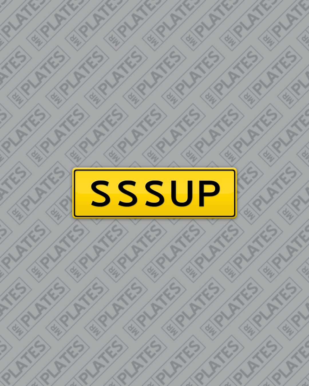 SSSUP (Short For What's Up?) Number Plates For Sale, NSW - MrPlates