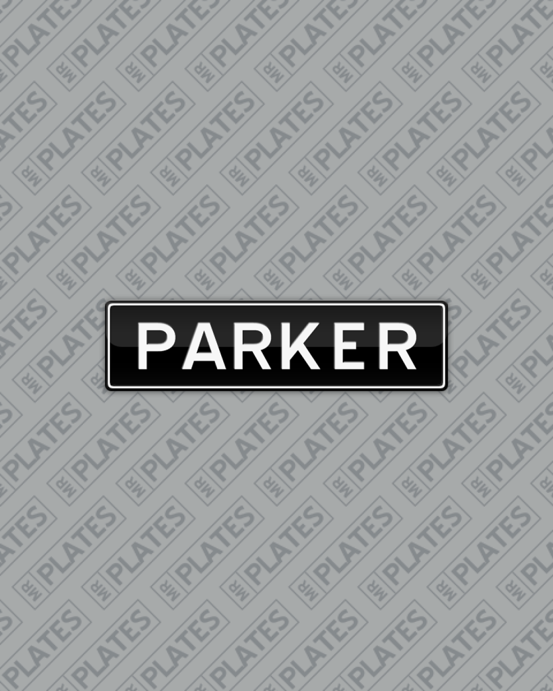 PARKER Number Plates For Sale, WA - MrPlates