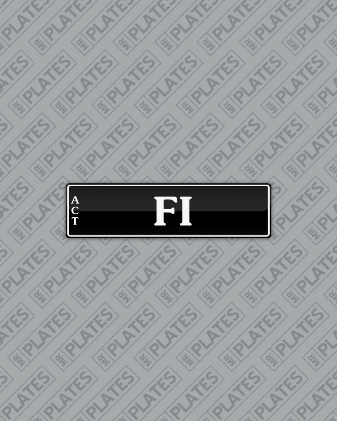 FI Number Plates For Sale, ACT - MrPlates