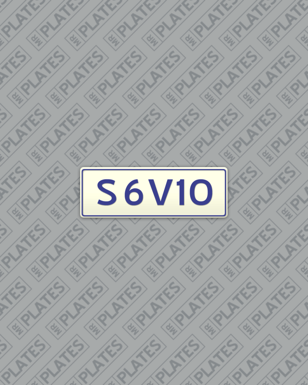 S6V10 (Audi S6 10 Cylinder) Number Plates For Sale, NSW - MrPlates