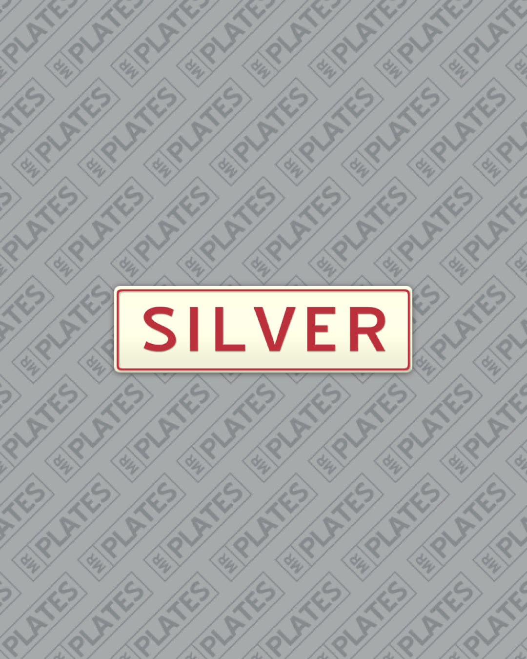 SILVER Number Plates For Sale, TAS - MrPlates