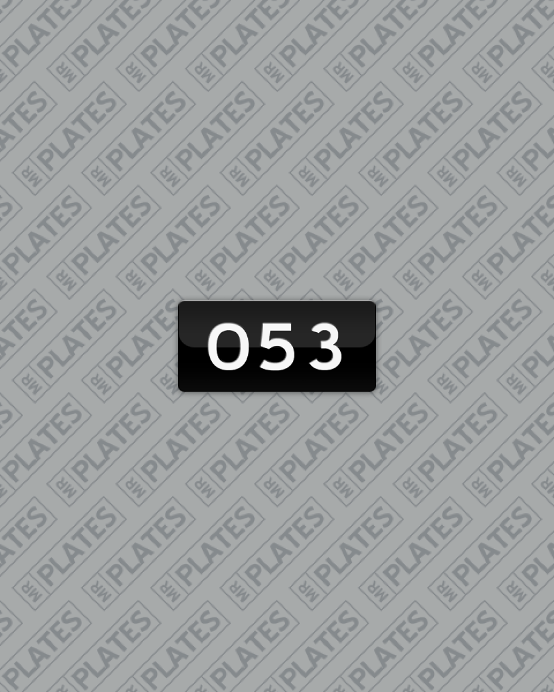 053 Number Plates For Sale, NSW - MrPlates
