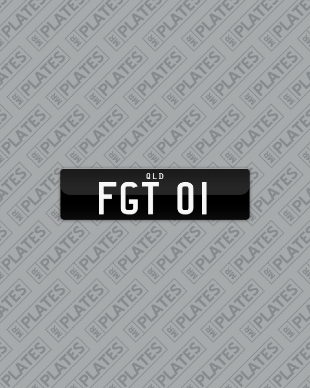 FGT 01 (Falcon GT Phase One) Number Plates For Sale, QLD - MrPlates