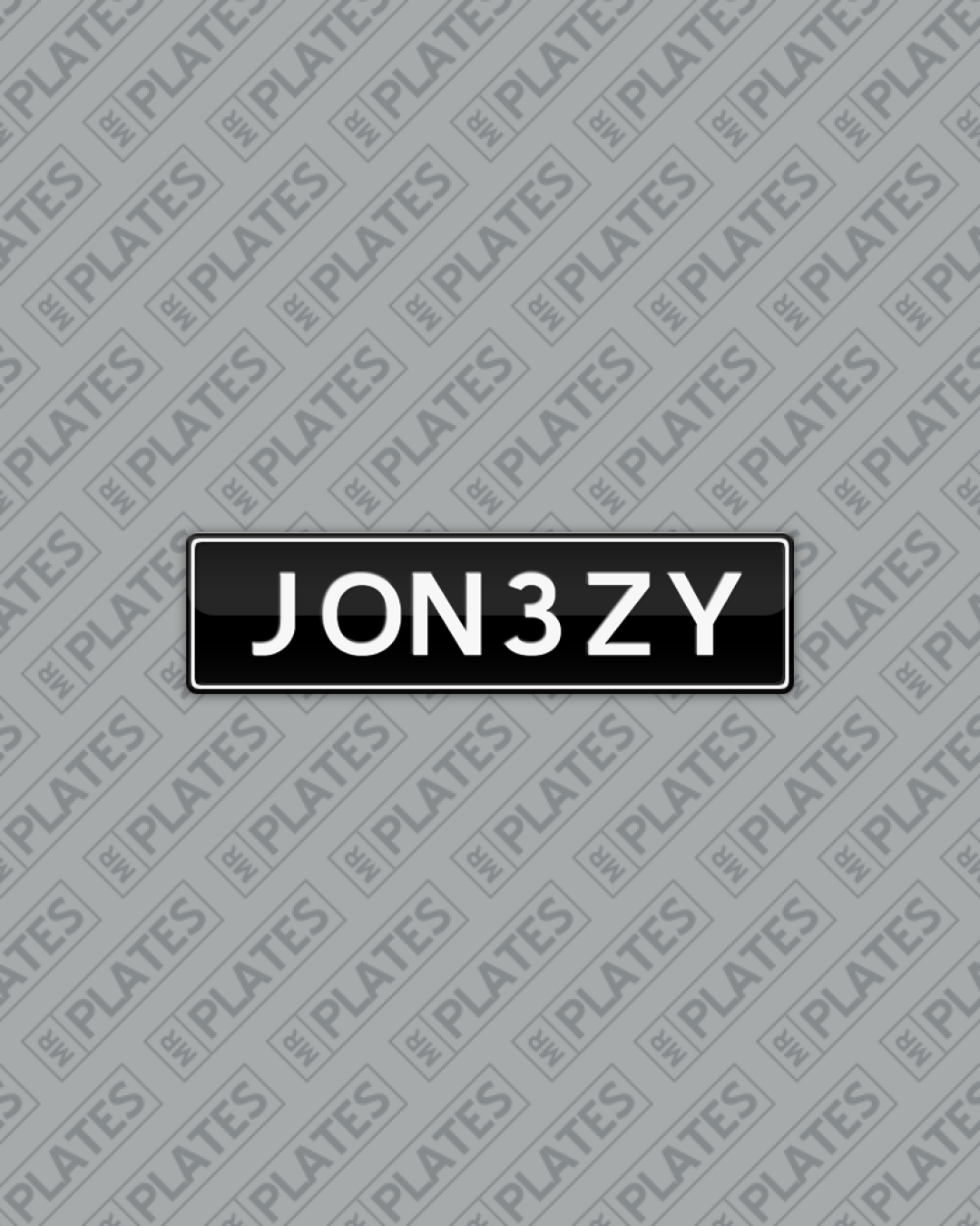 JON3ZY (Jonesy- Last Name Ni) Number Plates For Sale, VIC - MrPlates