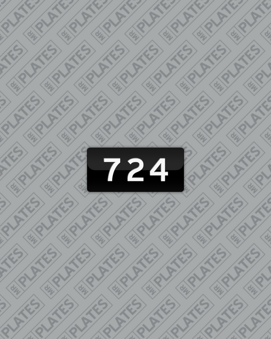 724 (Heritage Numeral) Number Plates For Sale, NSW - MrPlates