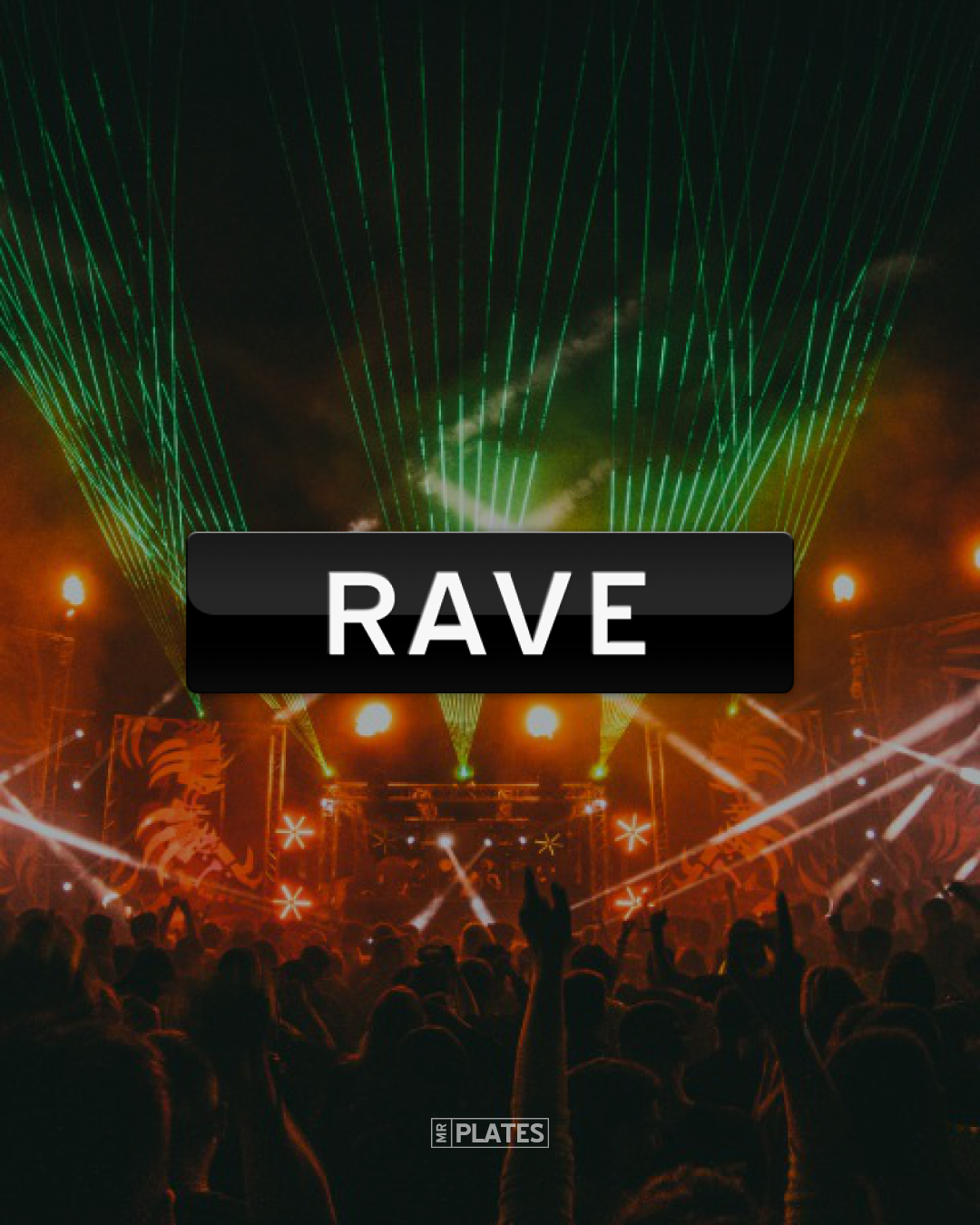 RAVE (Dancing) Number Plates For Sale, QLD - MrPlates