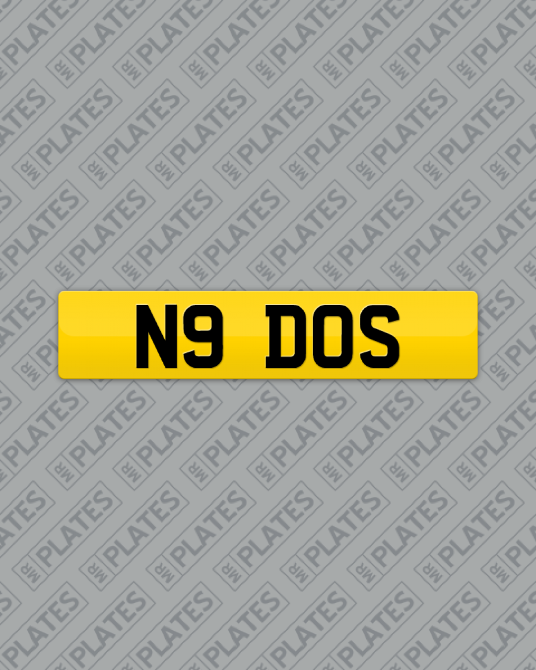 N9 DOS Number Plates For Sale - MrPlates