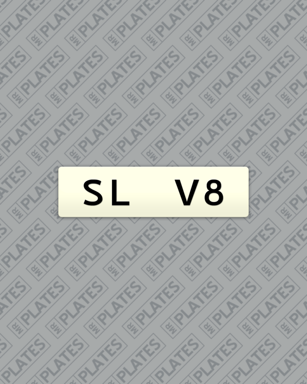SL V8 Number Plates For Sale - MrPlates