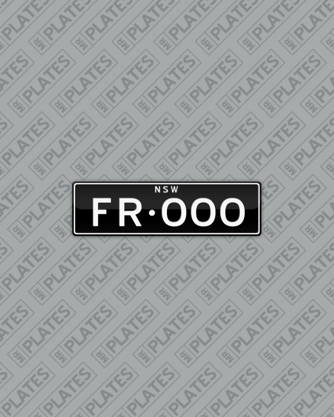 FR·000 (Original Personal No Annual Fee) Number Plates For Sale, NSW ...