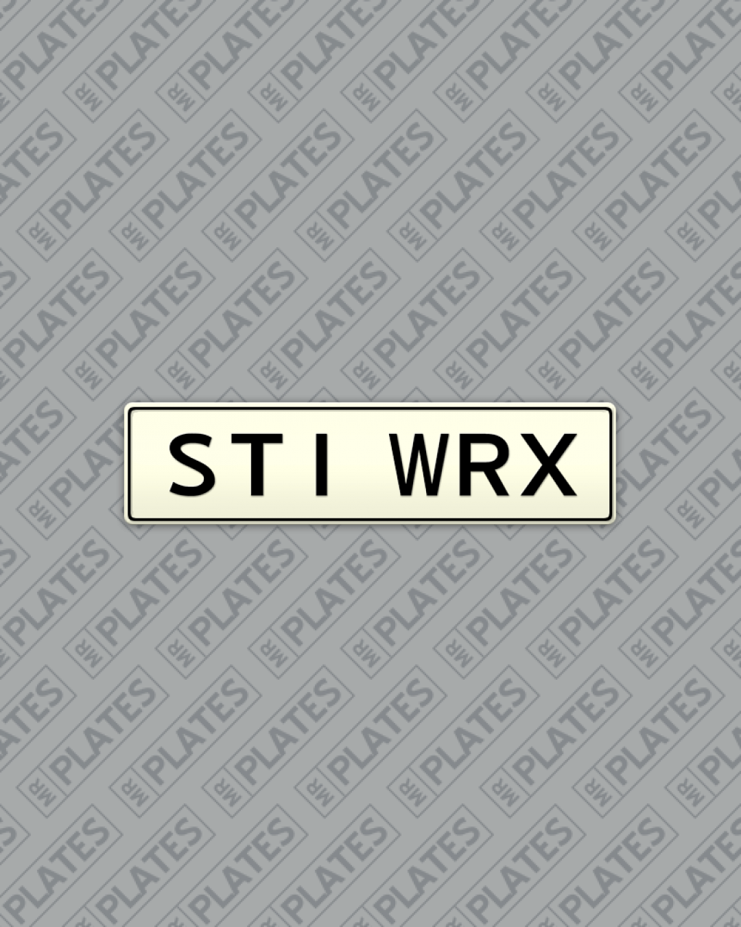 STI WRX Number Plates For Sale, NSW - MrPlates