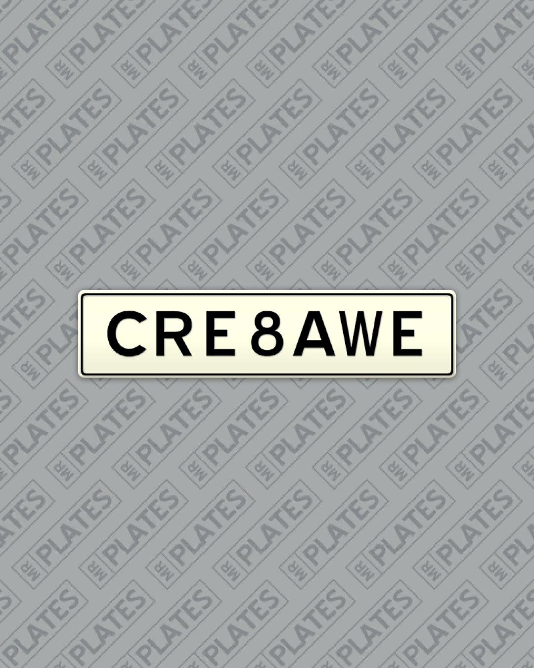 CRE8AWE (Create Awe) Number Plates For Sale, VIC - MrPlates