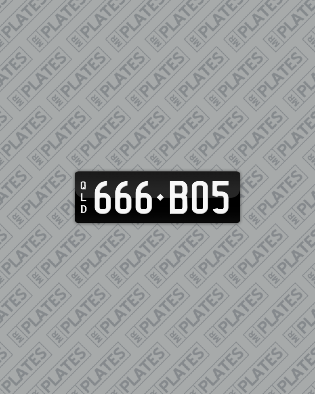 666·B05 (Devil's Boss) Number Plates For Sale, QLD - MrPlates