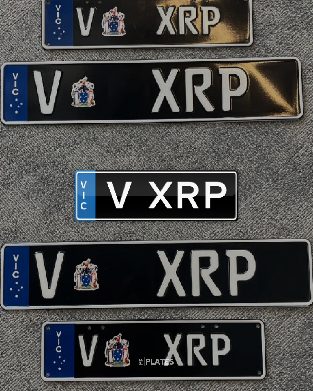 V XRP (XRP - Ripple Cryptocurrency) Number Plates For Sale, VIC - MrPlates