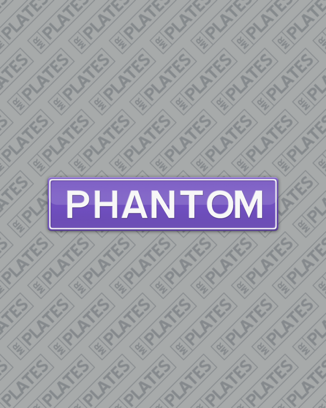PHANTOM Number Plates For Sale, QLD - MrPlates
