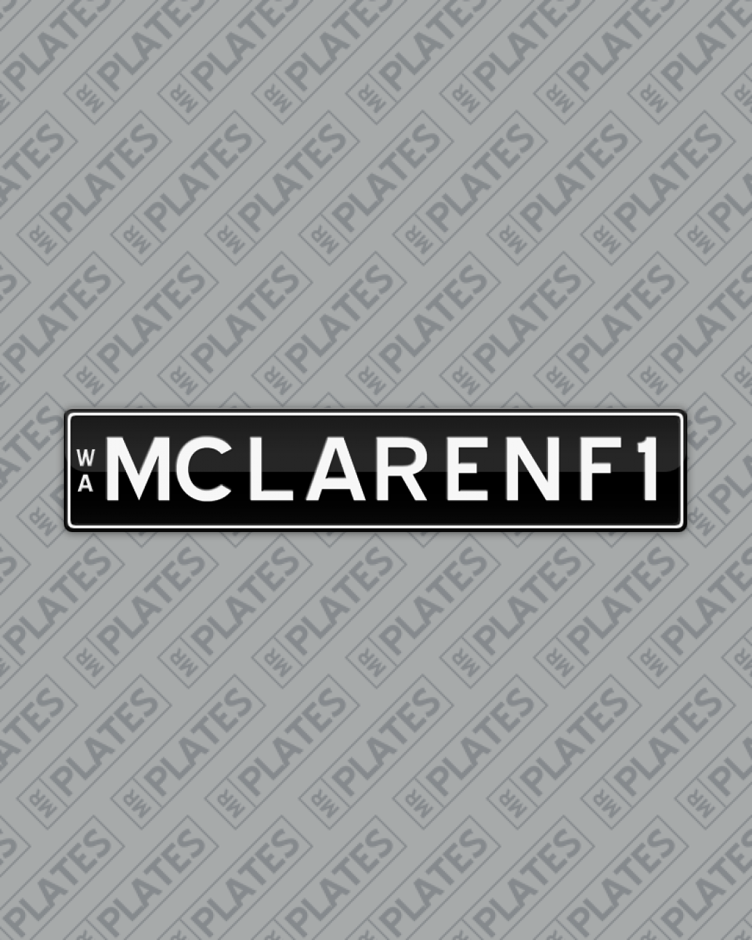 MCLARENF1 (MCLAREN FORMULA ONE) Number Plates For Sale, WA - MrPlates