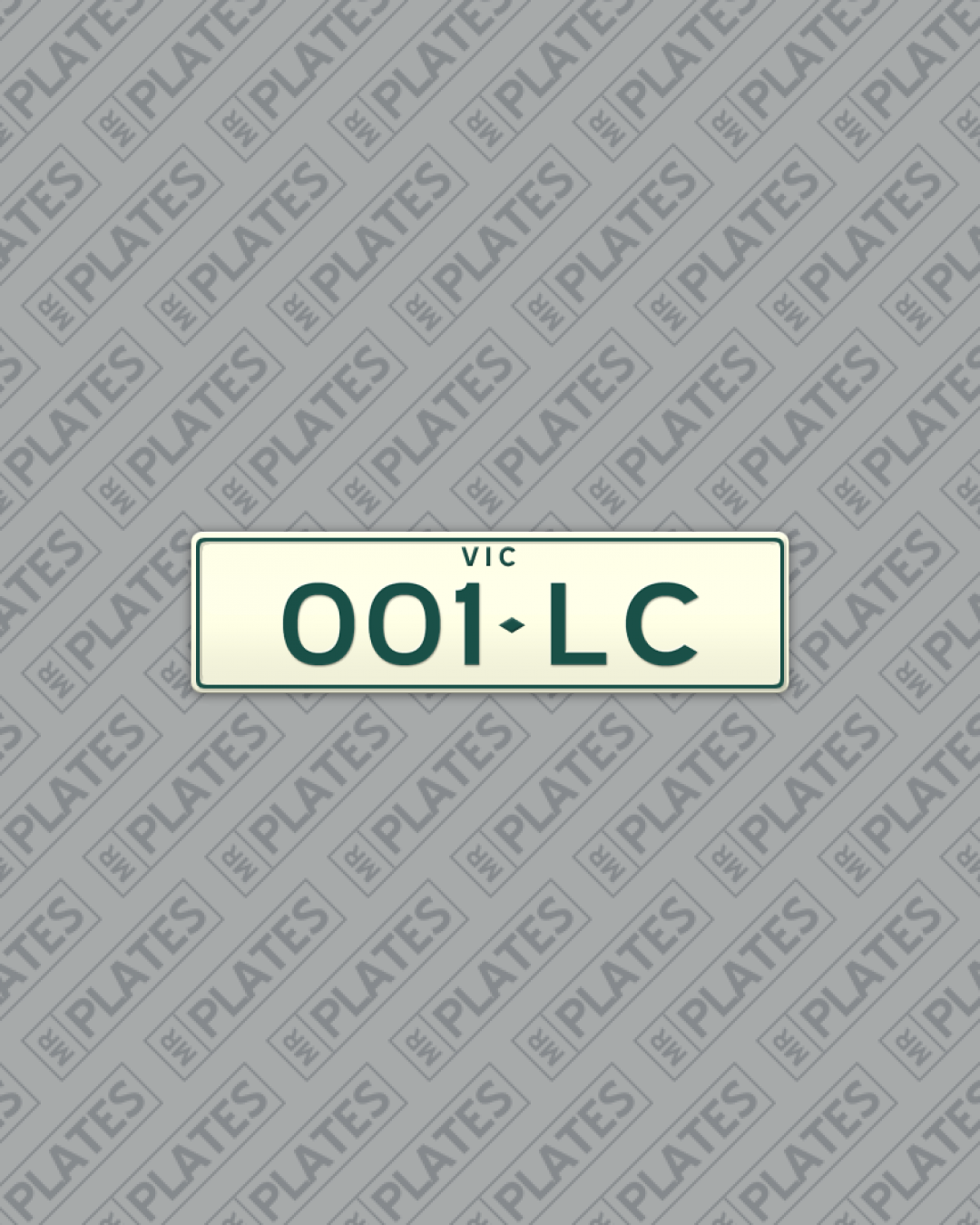 001·LC (Number 1 One Landcare Victoria) Number Plates For Sale, VIC ...