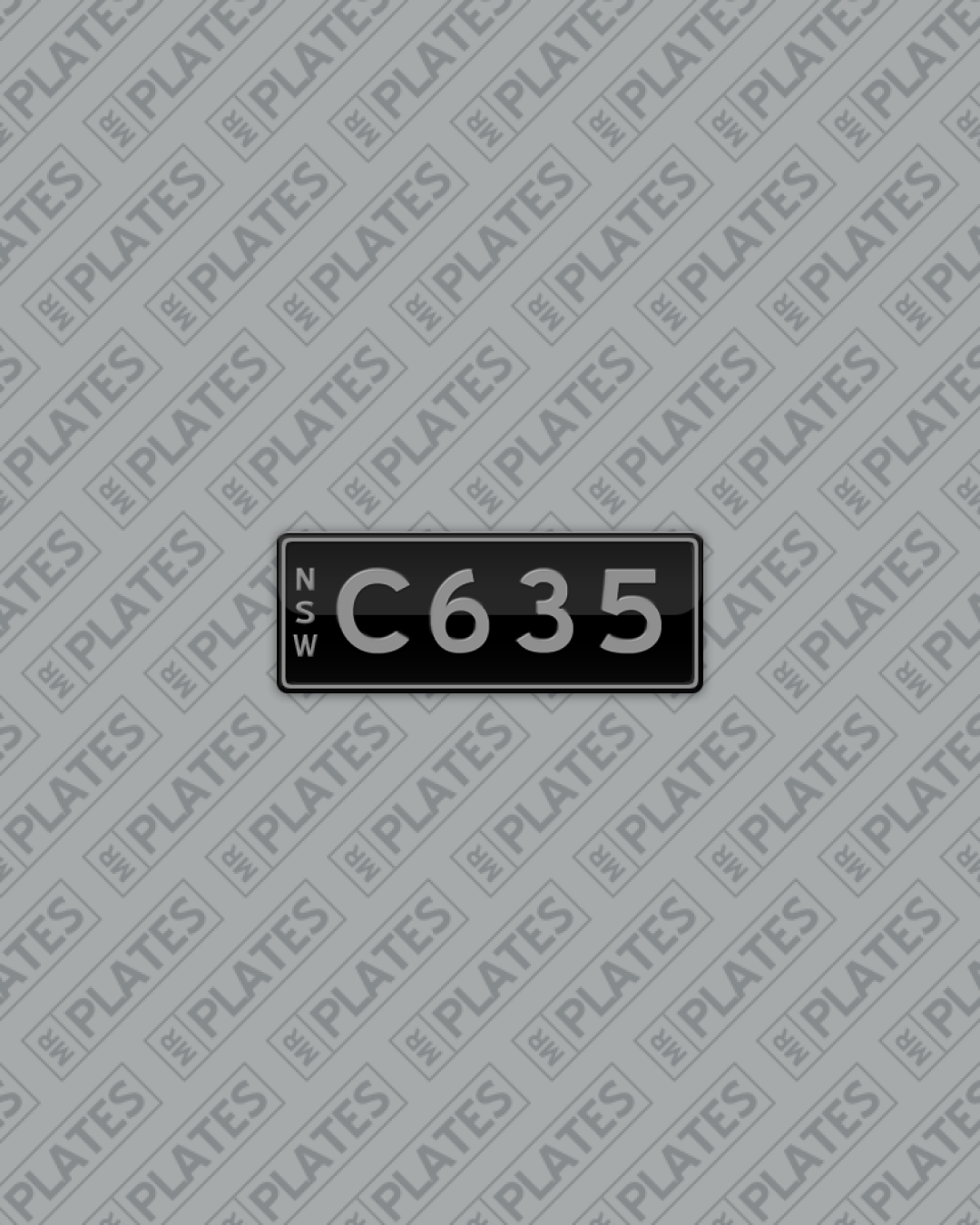 C635 (Slick AMG Plate - C63 S) Number Plates For Sale, NSW - MrPlates