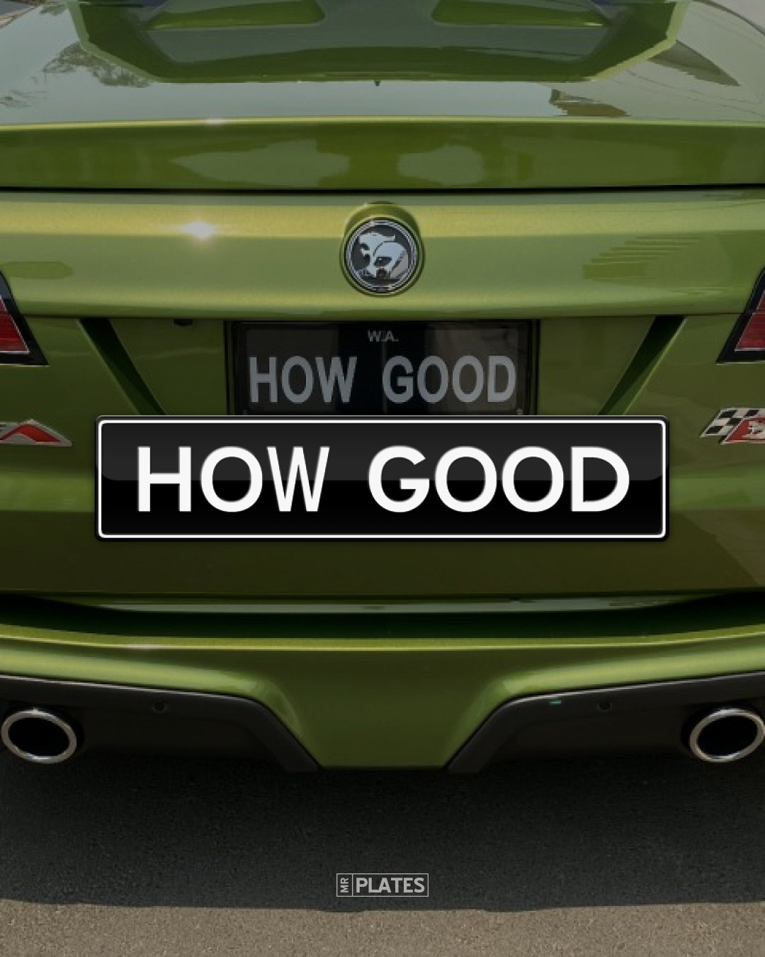 HOW GOOD Number Plates For Sale, WA - MrPlates