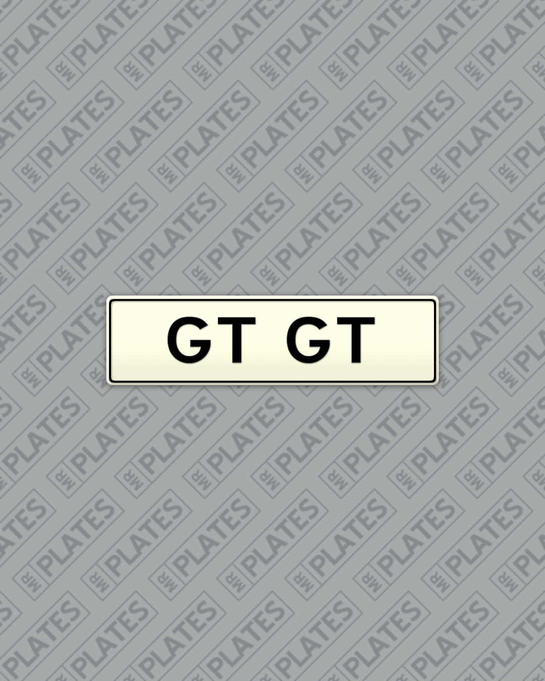 GT GT (Model Of Cars) Number Plates For Sale - MrPlates