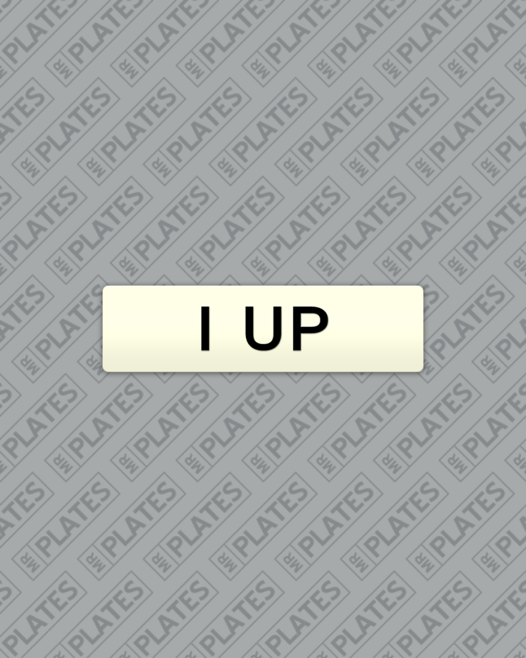 I UP Number Plates For Sale - MrPlates