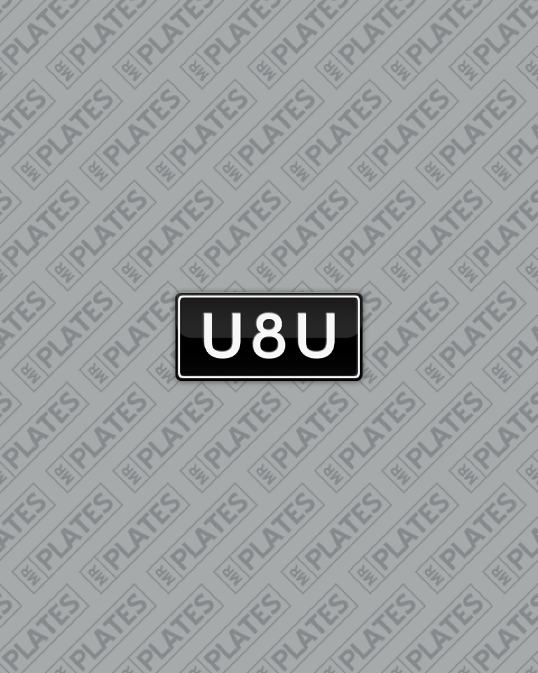 U8U (Optically Perfect) Number Plates For Sale, NSW - MrPlates